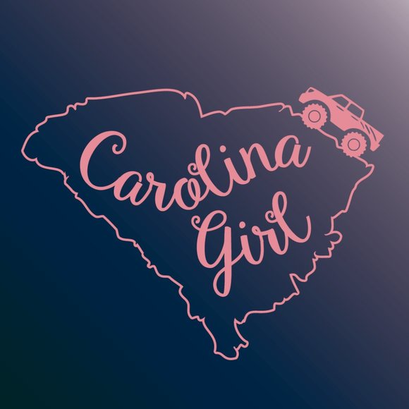 Accessories | Carolina Girl Sc Car Decal White | Poshmark